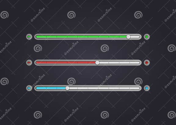 Set of Modern Volume Bar, Vector Illustration Stock Vector ...