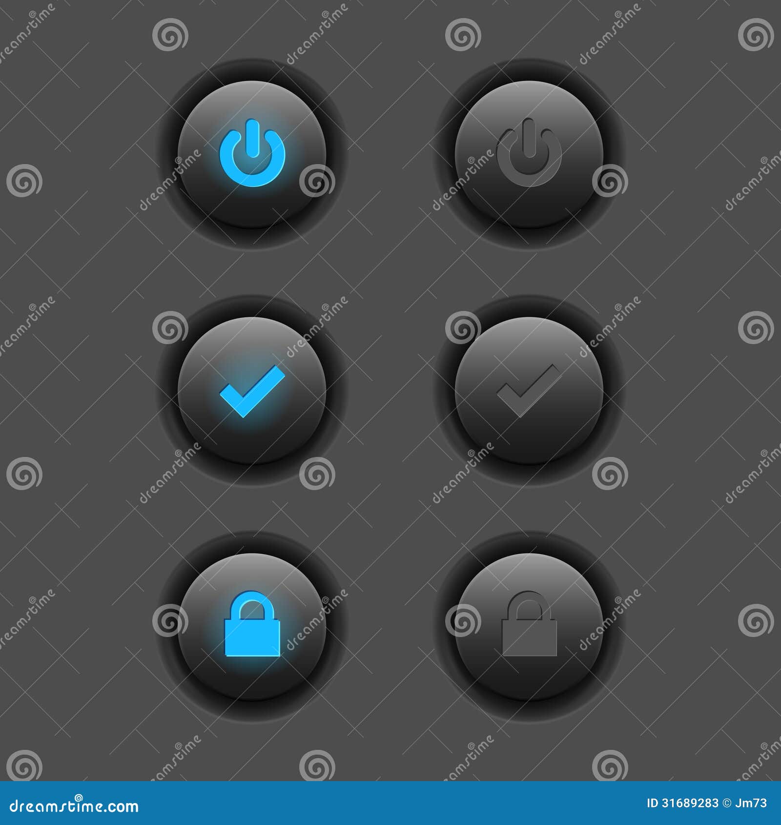 Set of modern web buttons stock vector. Illustration of template - 31689283