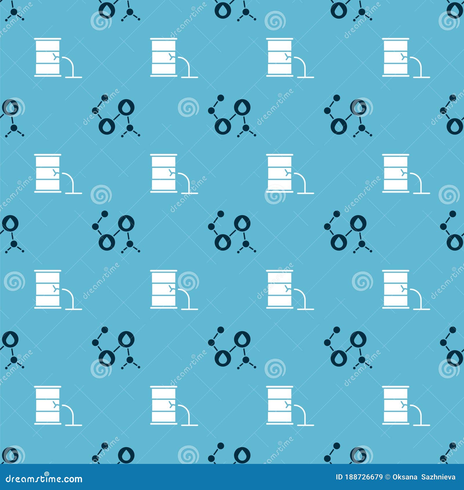 Set Barrel Oil Leak, Oil Rig With Fire, Canister For Motor Oil And ...