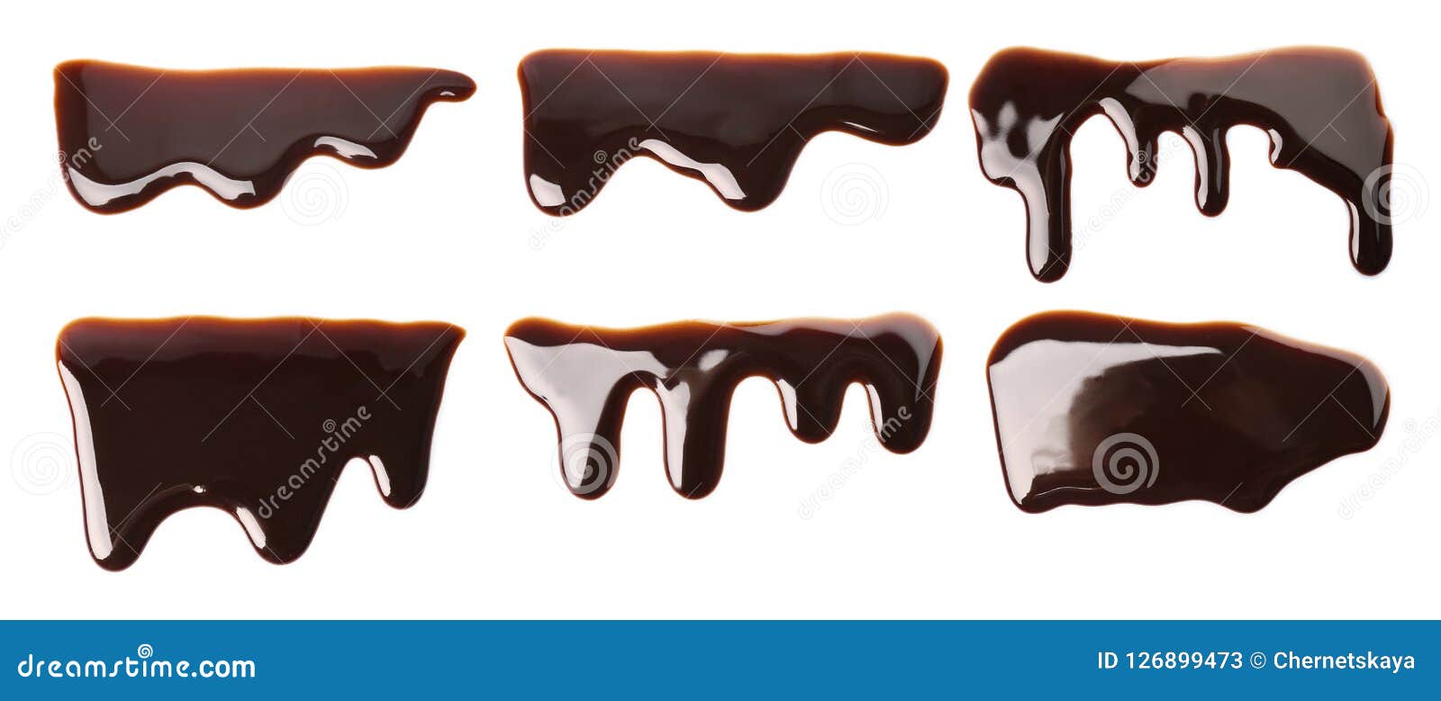 Set with Molten Chocolate Flowing Stock Image - Image of food, drop ...