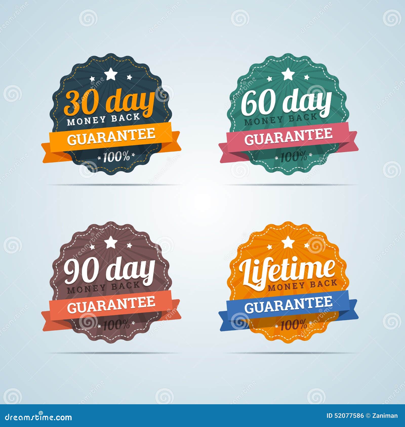 Money Back Guarantee. Ribbon Banner. Sale Tag. Sale Banner Badge ...