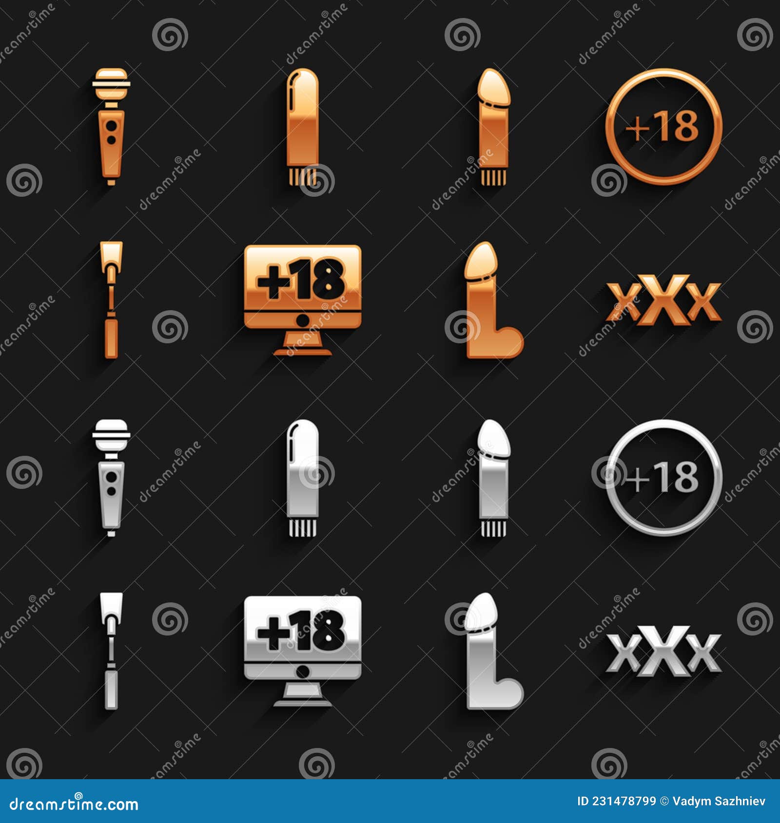 Set Monitor With 18 Plus Content Plus Movie Sex Shop Vibrator