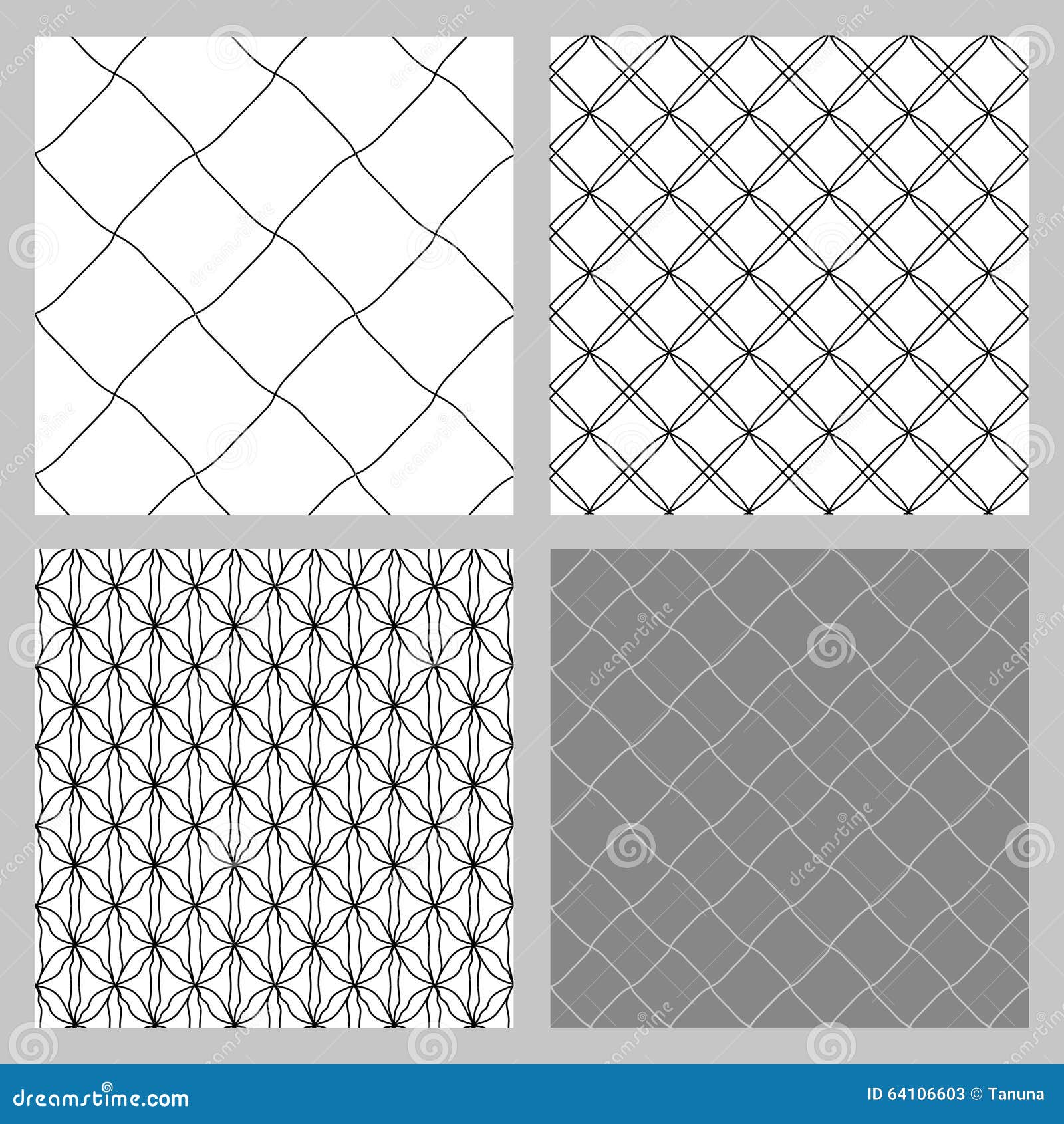 Set of 4 Monochrome Elegant Seamless Patterns Stock Vector ... Set of 4 Monochrome Elegant Seamless Patterns Stock Vector ...