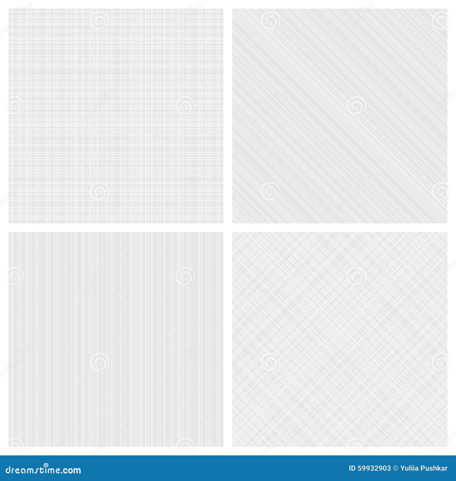 Set of Monochrome Hatch Seamless Patterns Stock Vector - Illustration ...