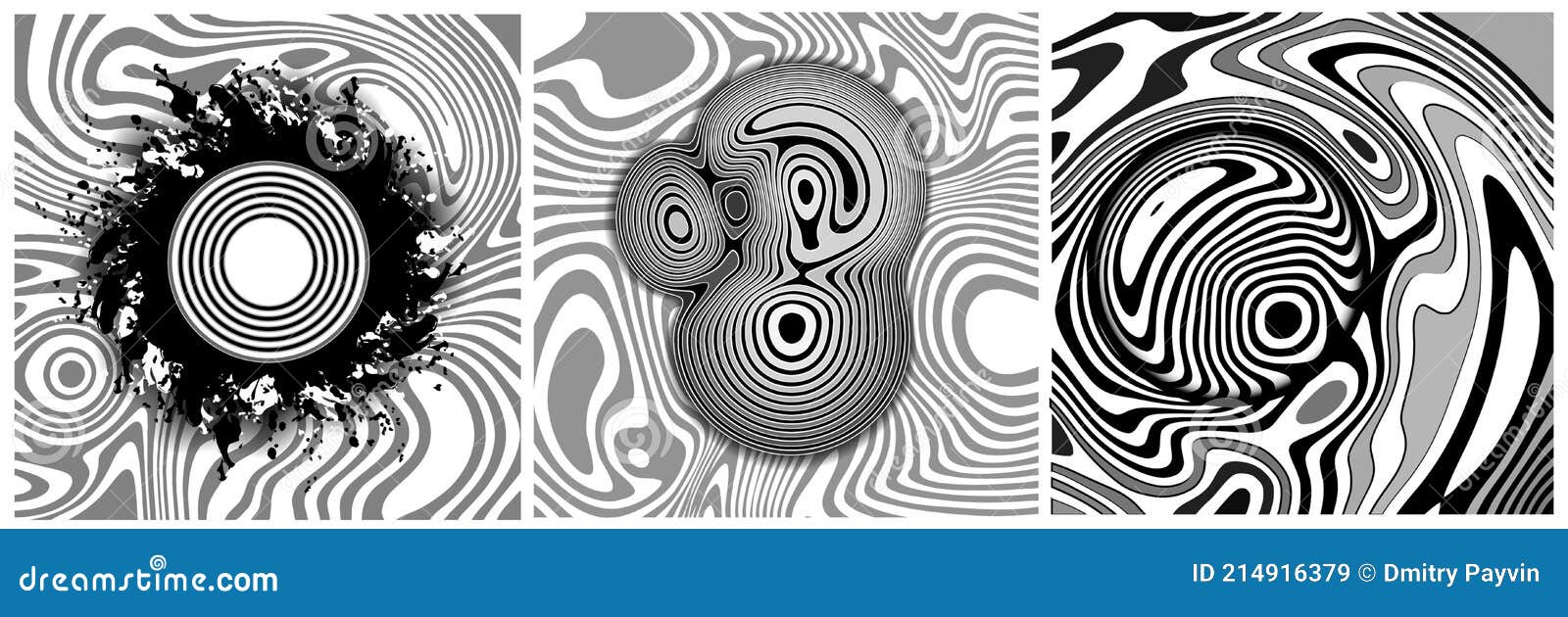 Set of Monochrome Posters. Templates for Covers, Posters, Banners ...