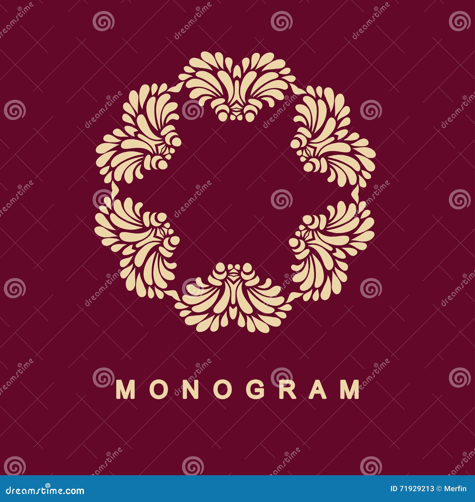 Set of Monogram Logo Template Stock Vector - Illustration of letters ...