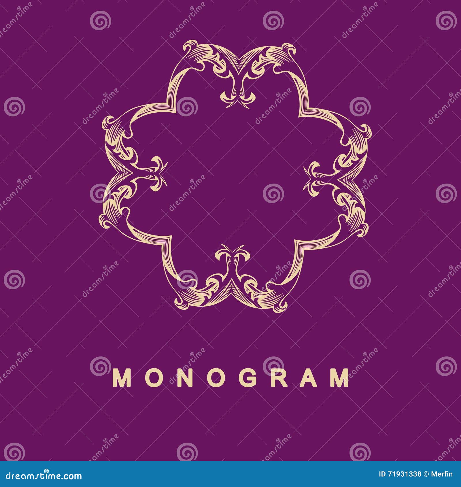 Set of Monogram Logo Template Stock Vector - Illustration of minimal ...