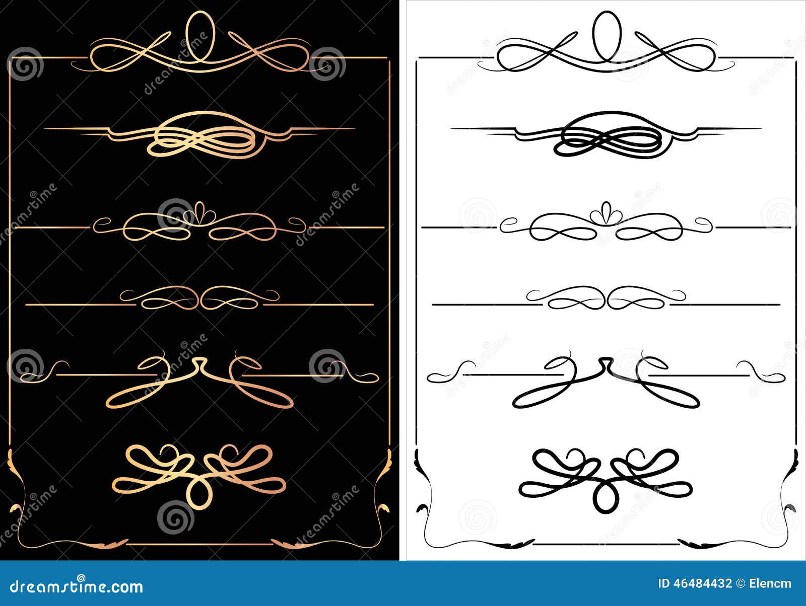 Set monograms stock vector. Illustration of framework - 46484432