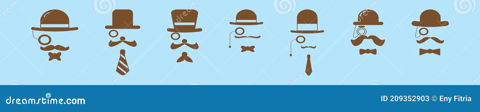 Set of Monopoly Cartoon Icon Design Template with Various Models ...