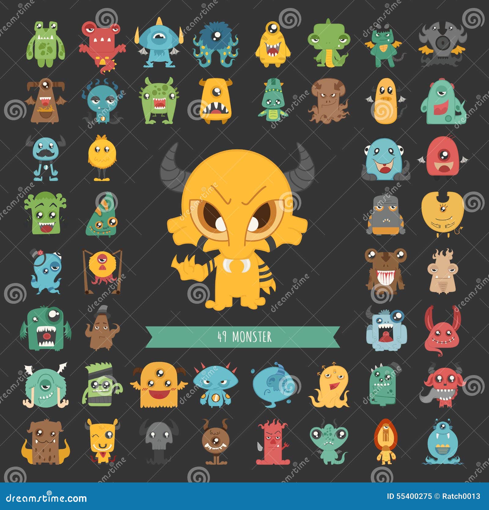 Monster Poses Stock Illustrations – 563 Monster Poses Stock ...
