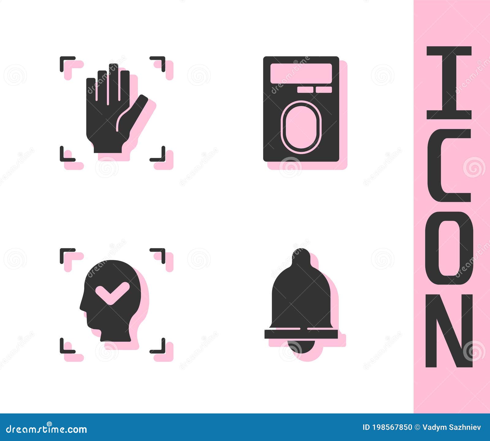 Set Motion Sensor, Palm Print Recognition, Face and Fingerprint with ...