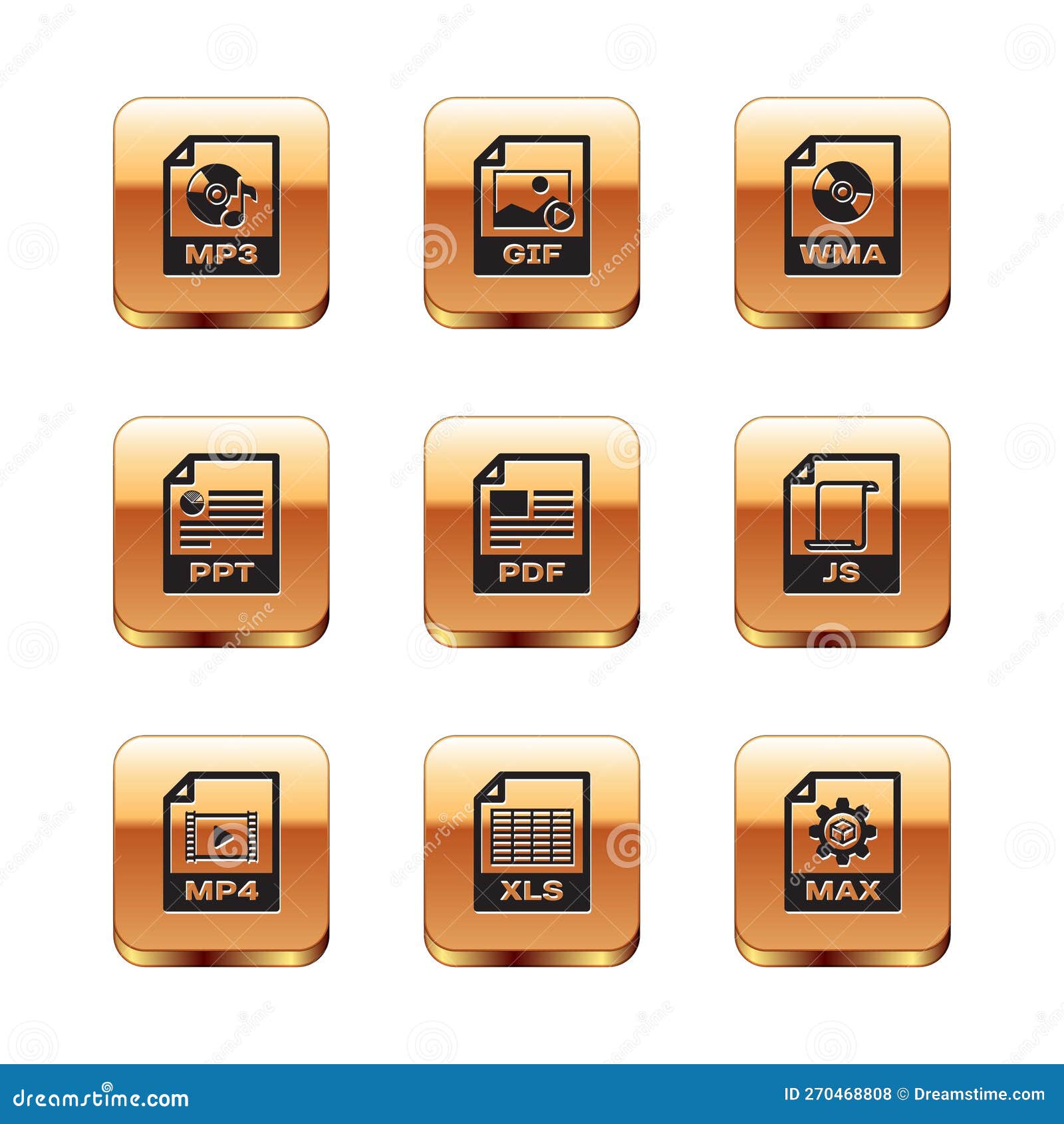 Set MP3 File Document, MP4, XLS, PDF, PPT and WMA Icon. Vector Stock ... Set MP3 File Document, MP4, XLS, PDF, PPT and WMA Icon. Vector Stock ...