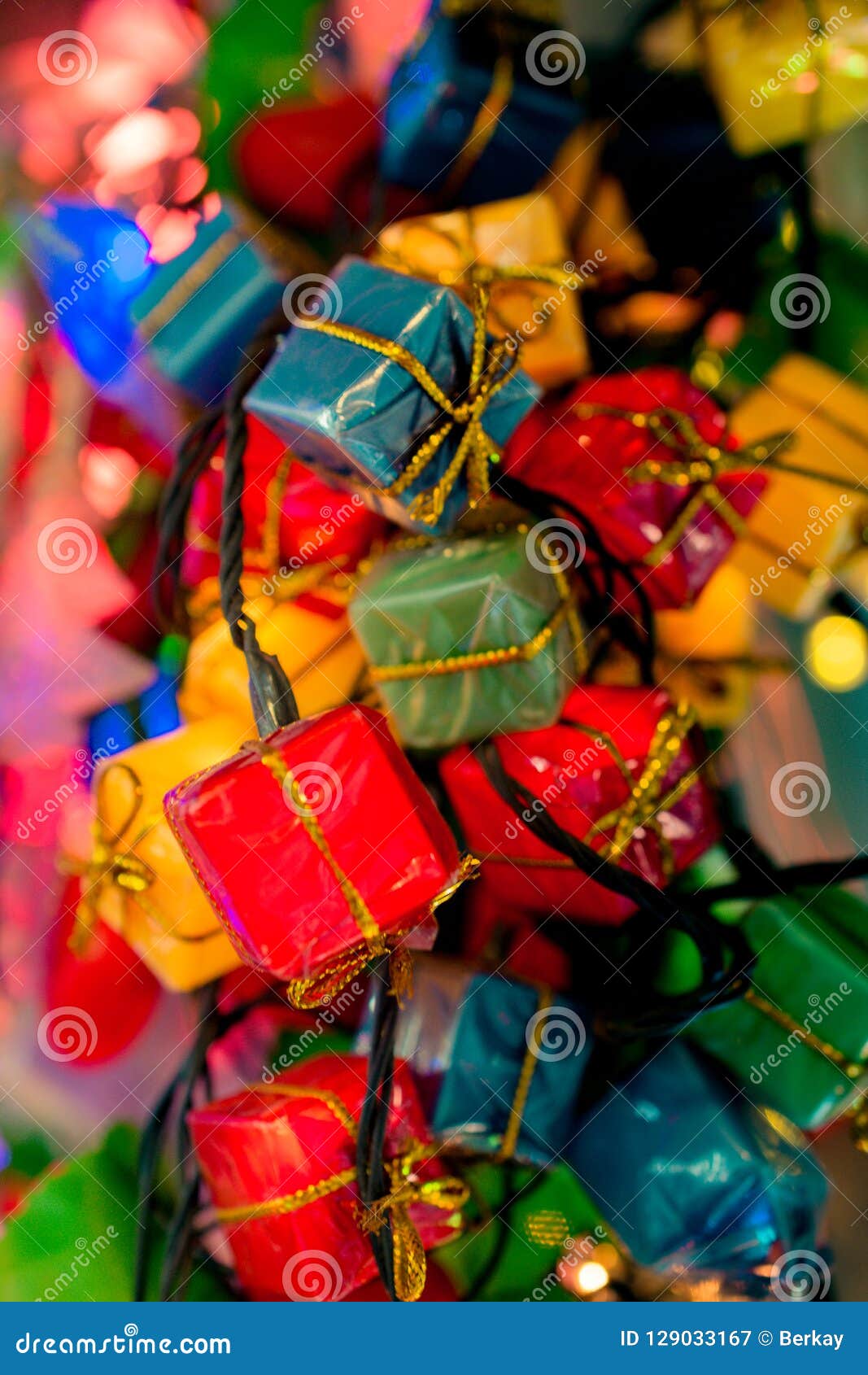 Set of Multi Color Gift Boxex in View Stock Image - Image of xmas ...