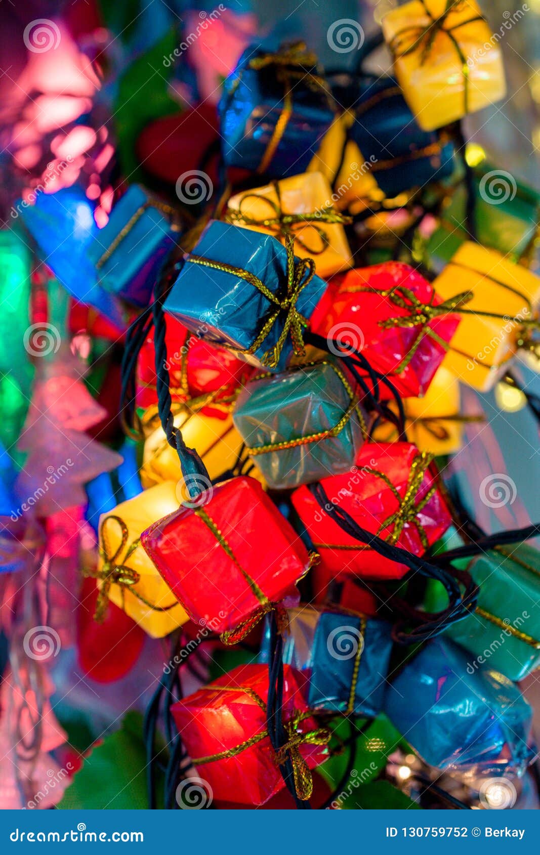 Set of Multi Color Gift Boxex in View Stock Photo - Image of ...