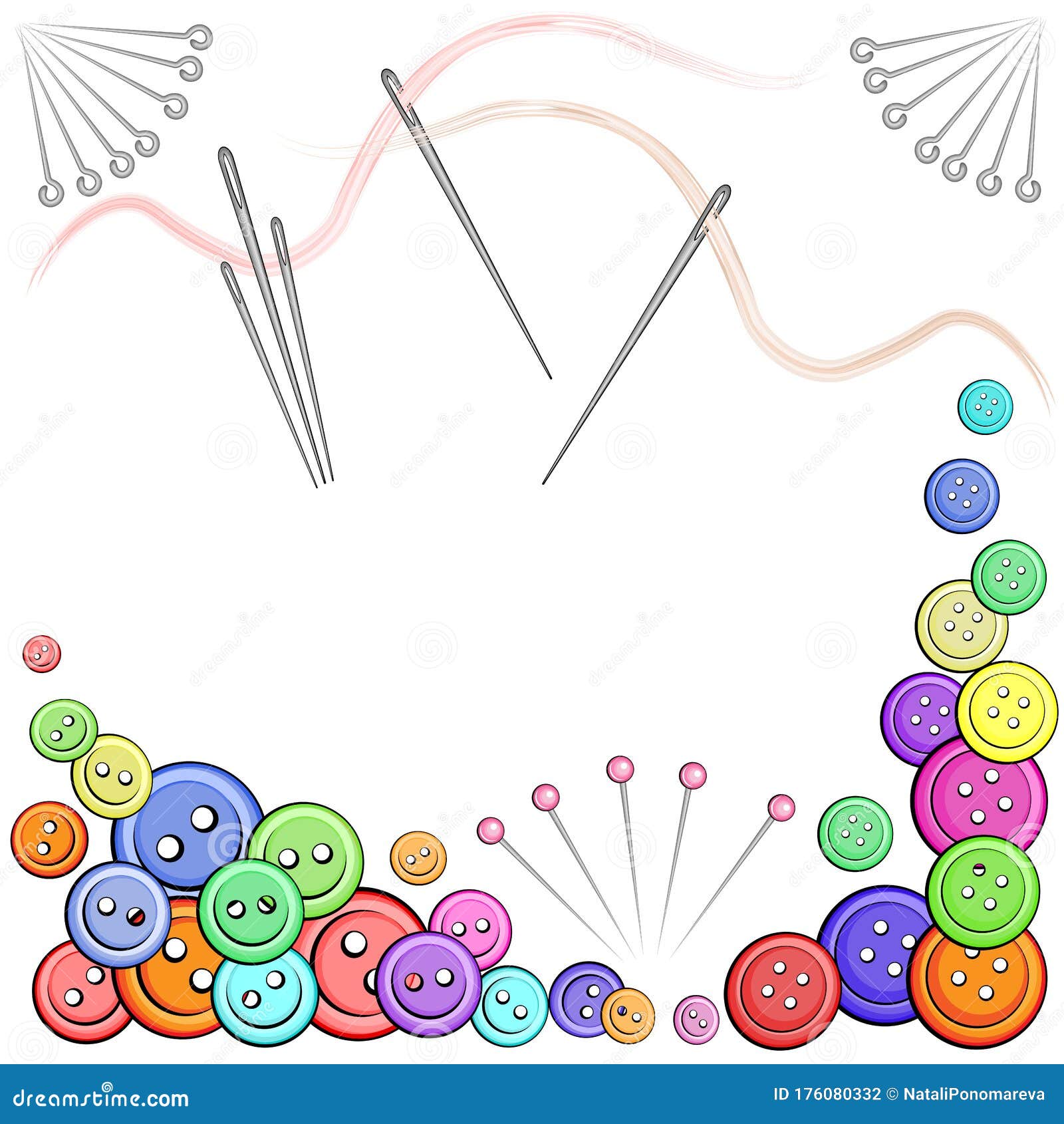 Clothes Assorted Buttons Buttons Stock Illustrations – 298 Clothes ...