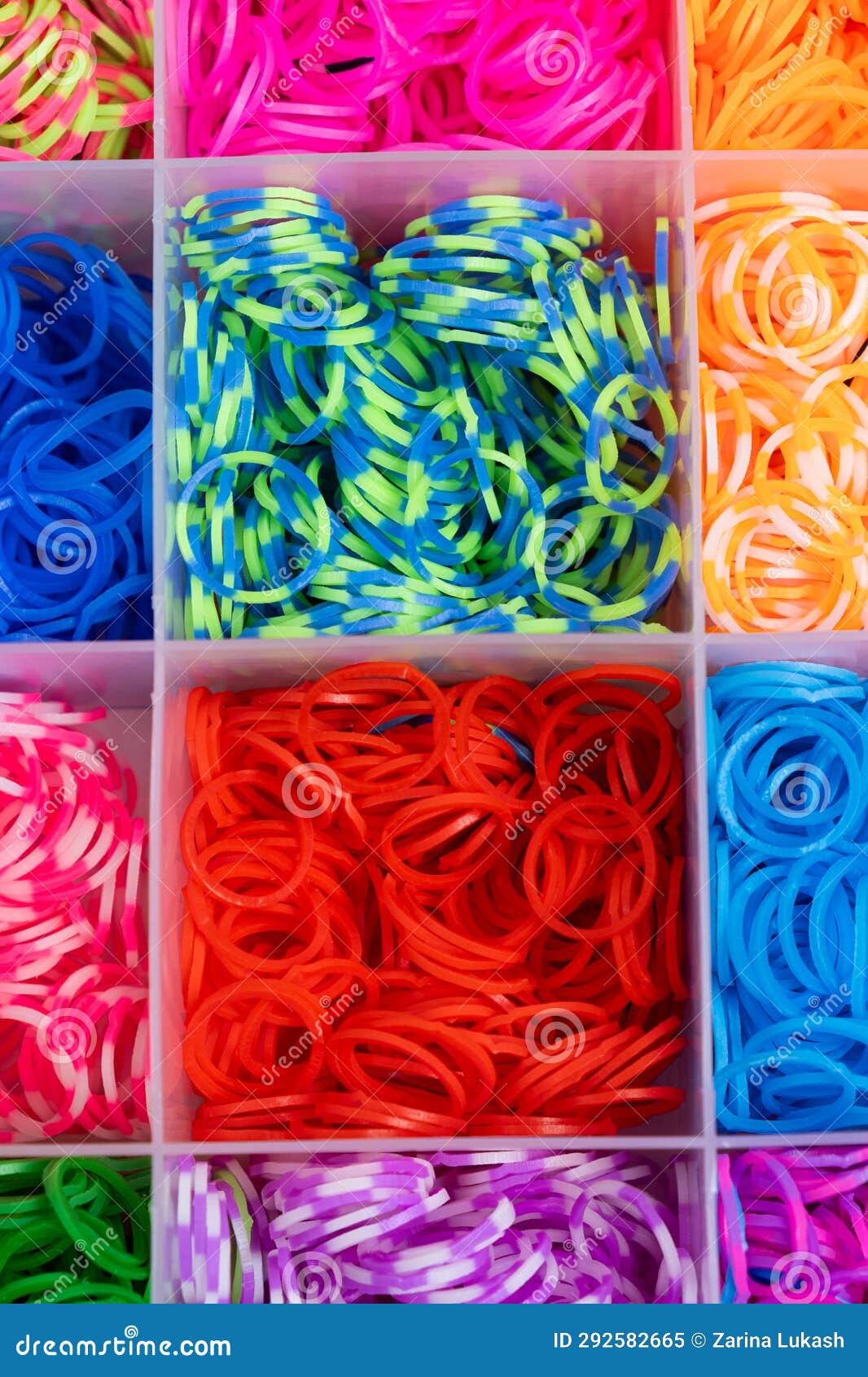 A Set of Multi-colored Elastic Bands for Weaving Bracelets for Children ...