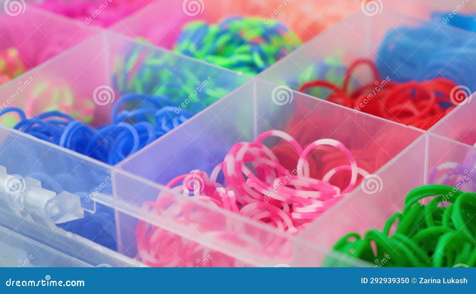 A Set of Multi-colored Elastic Bands for Weaving Bracelets for Children ...