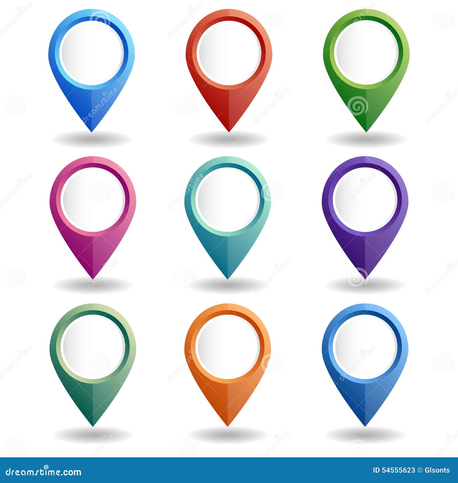 Set of Multi-colored Map Pointers. GPS Location Symbol Stock Vector ... Set of Multi-colored Map Pointers. GPS Location Symbol Stock Vector ...