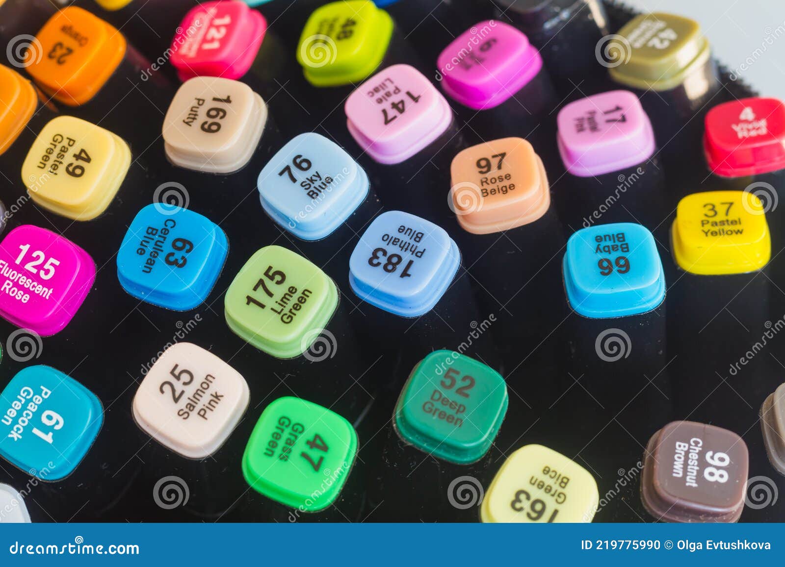 A Set of Multi-colored Markers for Sketching, a Huge Selection of ...