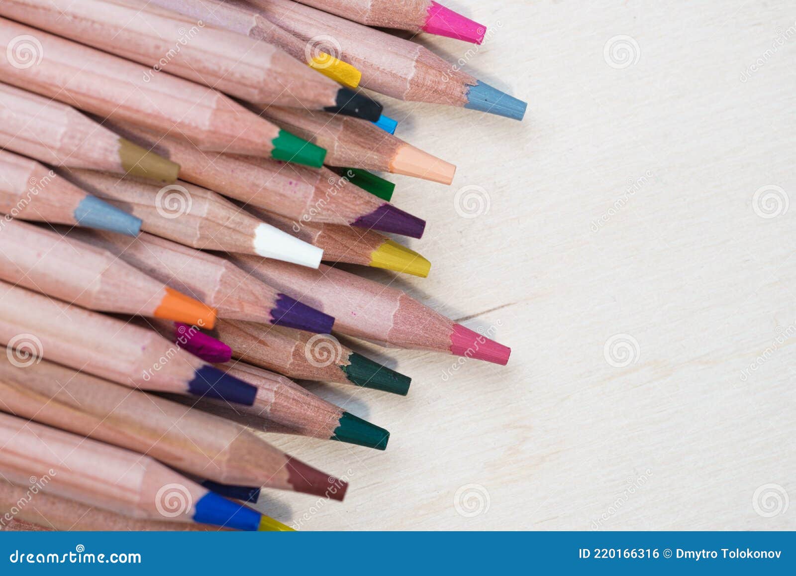 Set of Multi-colored Pencils. Stock Photo - Image of multicolored ...