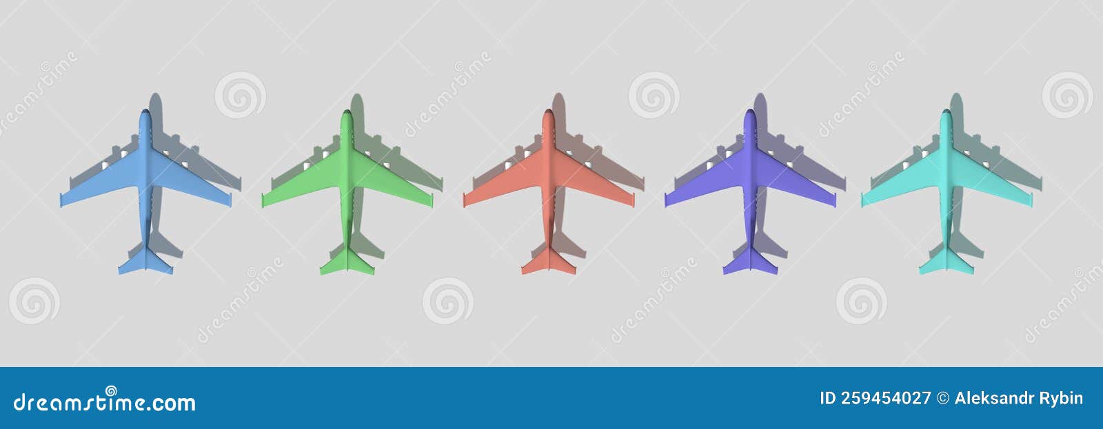 Colored Planes Form Loops, Waves Or Straightens. Abstract Blades Rotate ...