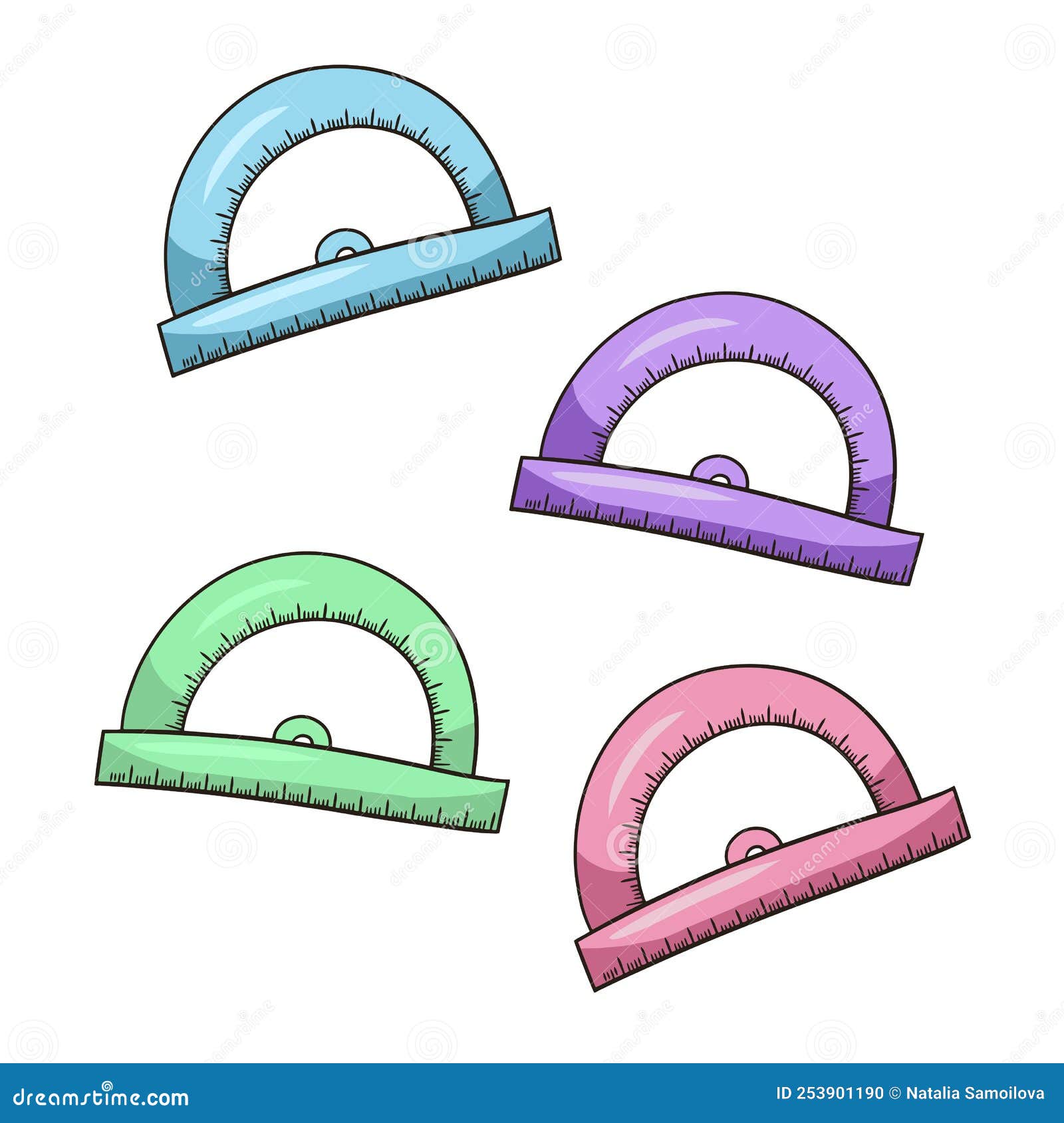 Rulers And Protractor Vector Illustration | CartoonDealer.com #104244962