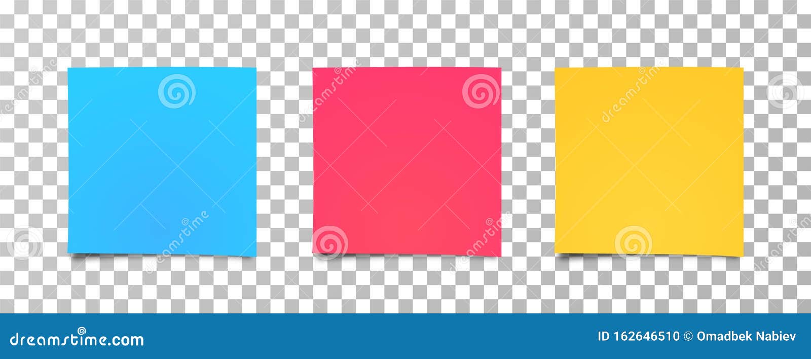 Set of Multi-colored Stickers Stock Vector - Illustration of note ...