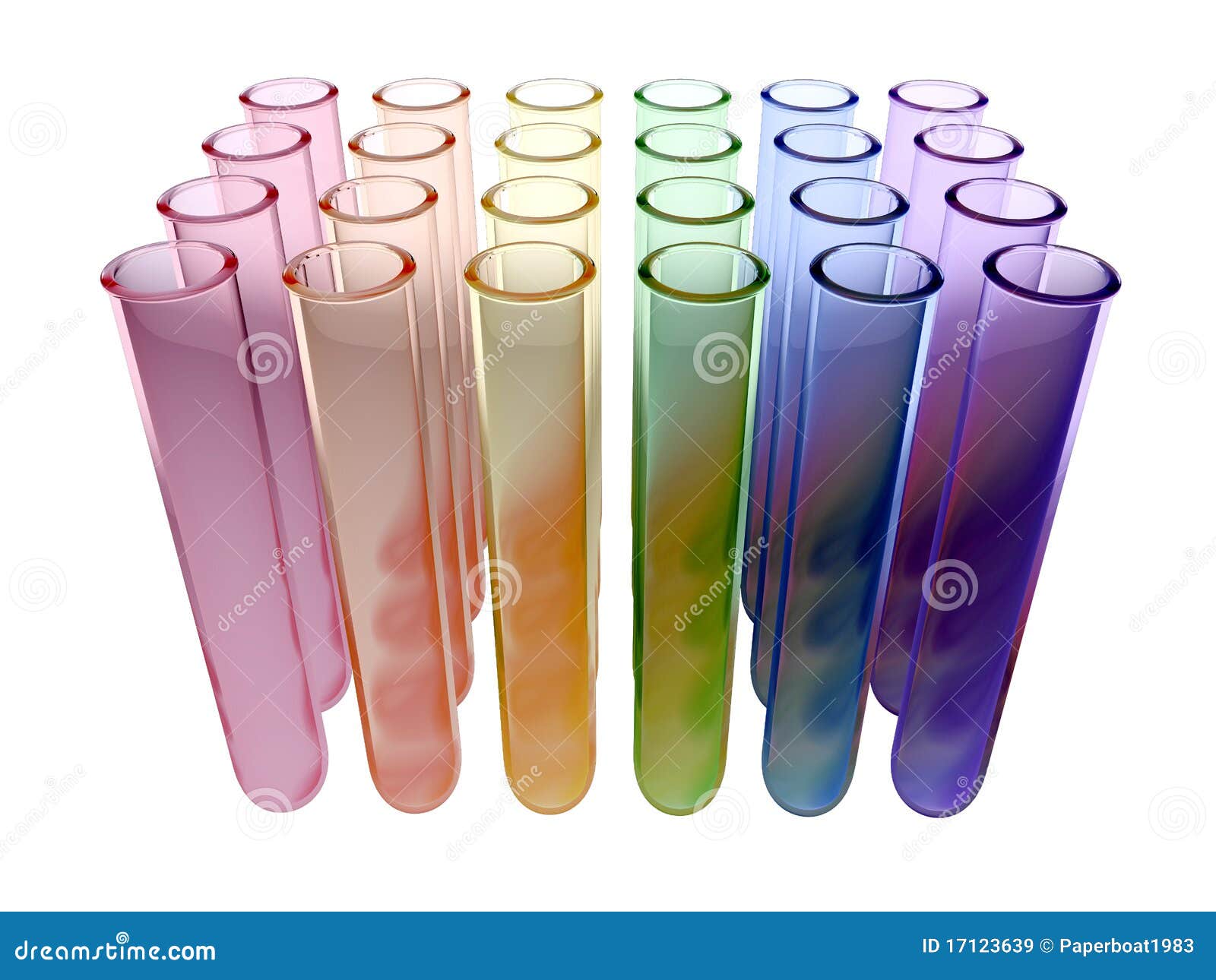 A Set Of Multi Colour Test Tubes Stock Illustration - Illustration of ...