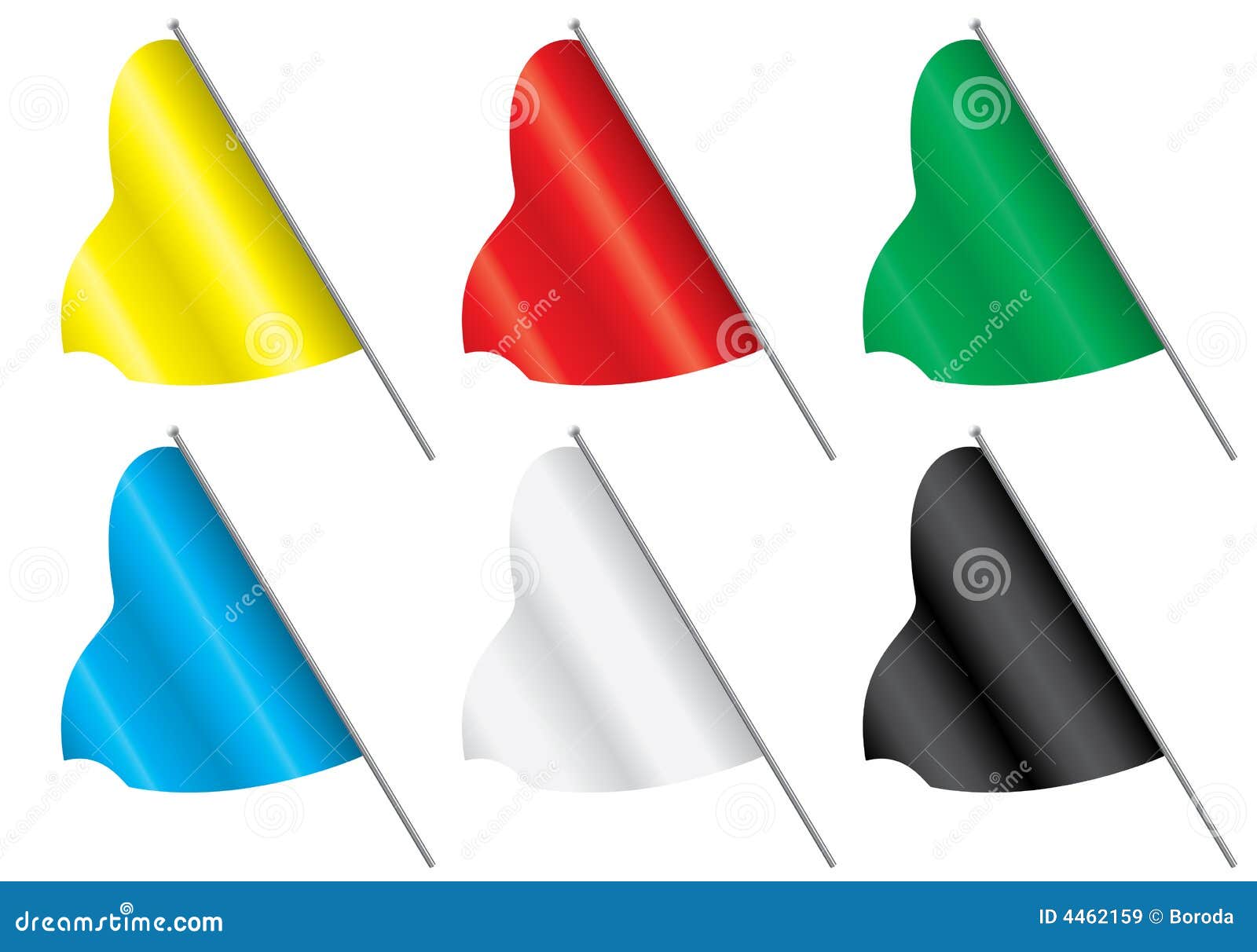 Set of Multi-coloured Flags. Stock Vector - Illustration of graphic ...