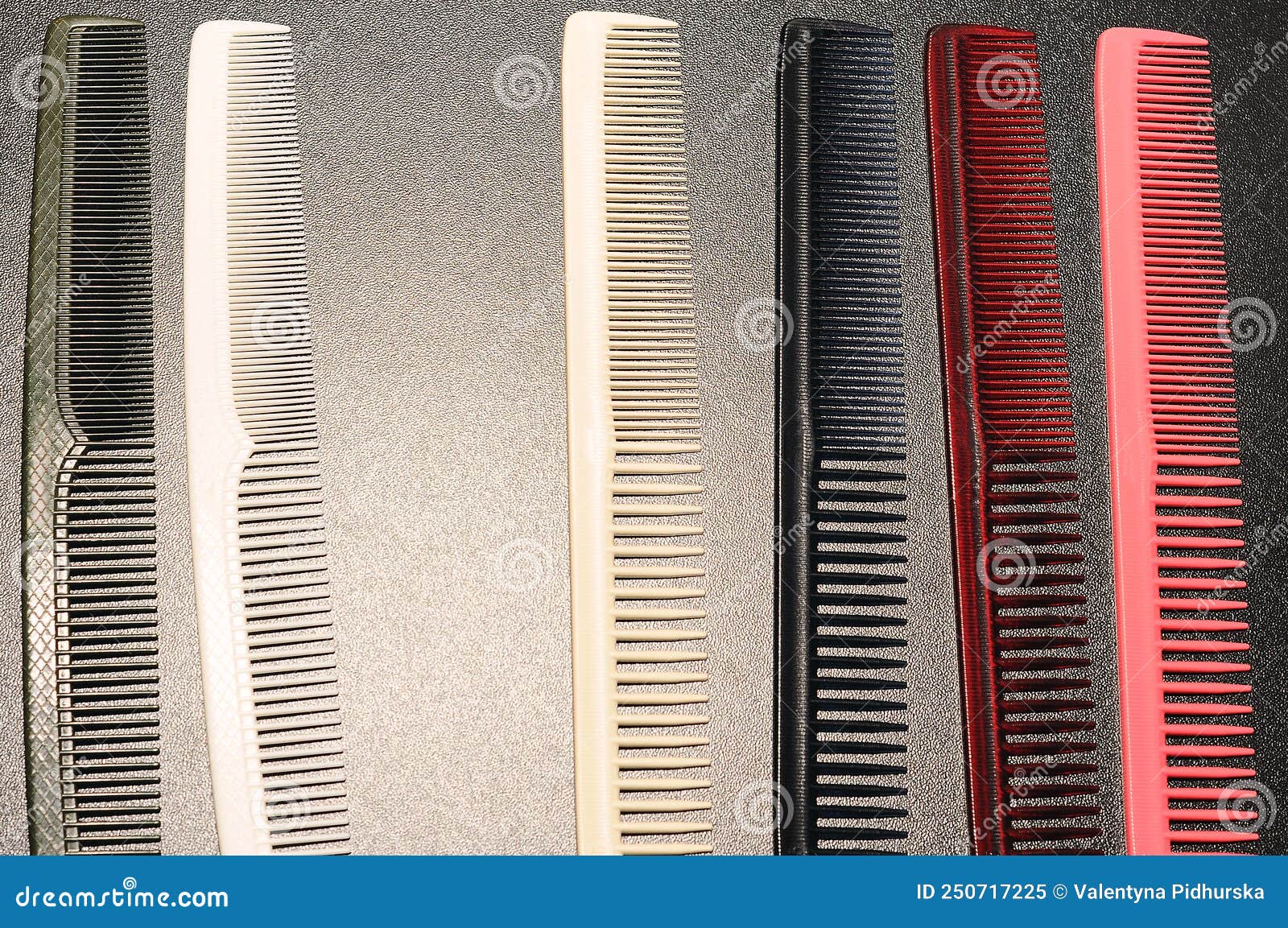 Set Multi-coloured Transparent Combs Stock Image - Image of background ...