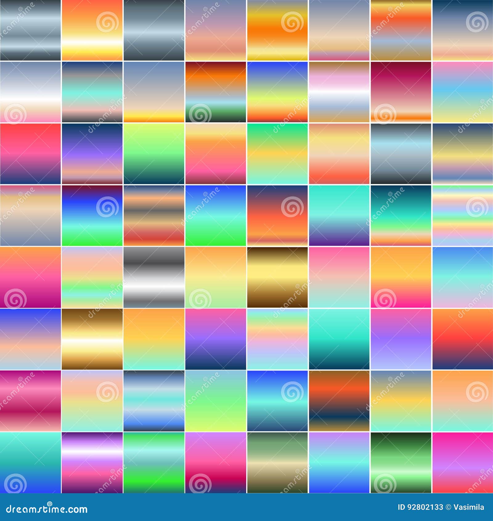 Set of Multicolored Gradient Backgrounds Stock Vector - Illustration of ...