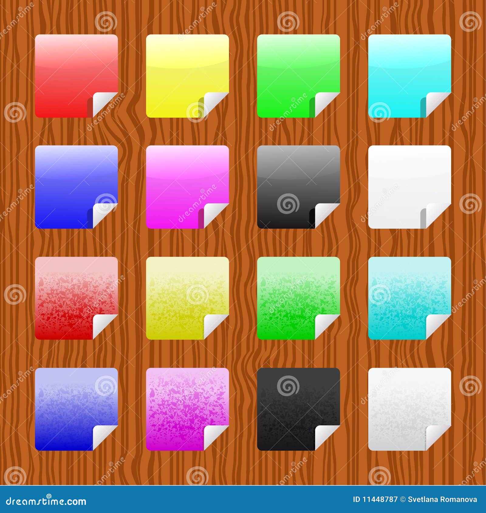 Grunge Stickers In The Form Of Clouds. Set Of Five Blue Icons Painted ...