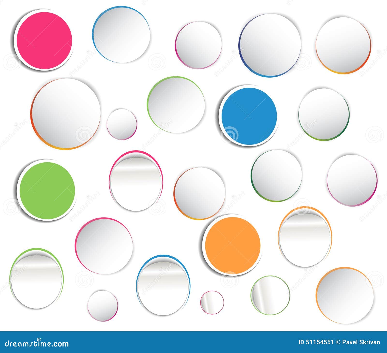 Set of Multicolored Tag Labels Stock Illustration - Illustration of ...