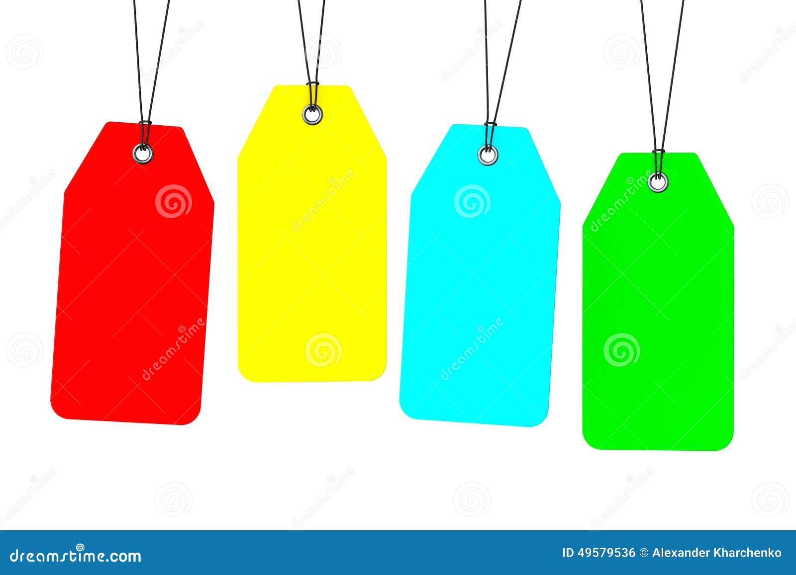 Set Multicolour Blank Tags Stock Illustrations – 2 Set Multicolour ...