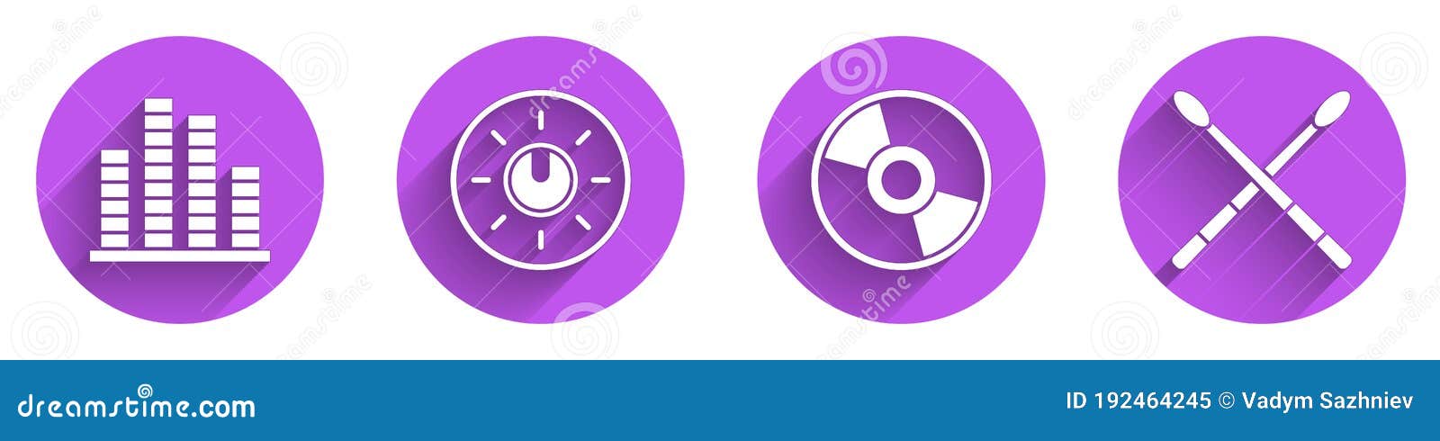 Set Music Equalizer, Dial Knob Level Technology Settings, CD or DVD ...