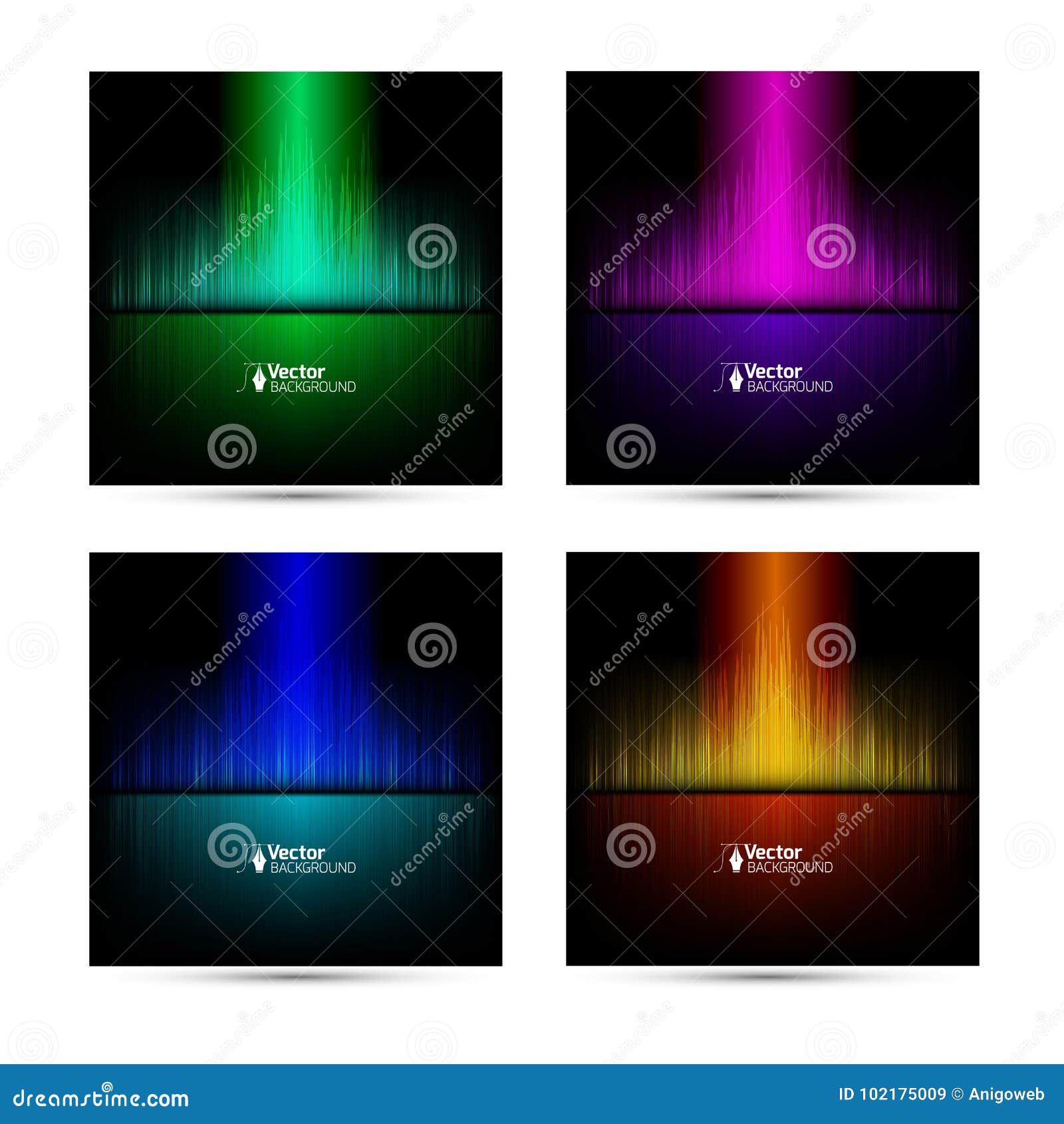 Set of music equalizer stock illustration. Illustration of equalizer ...