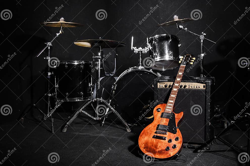 Set of musical instruments stock image. Image of percussion - 44751999
