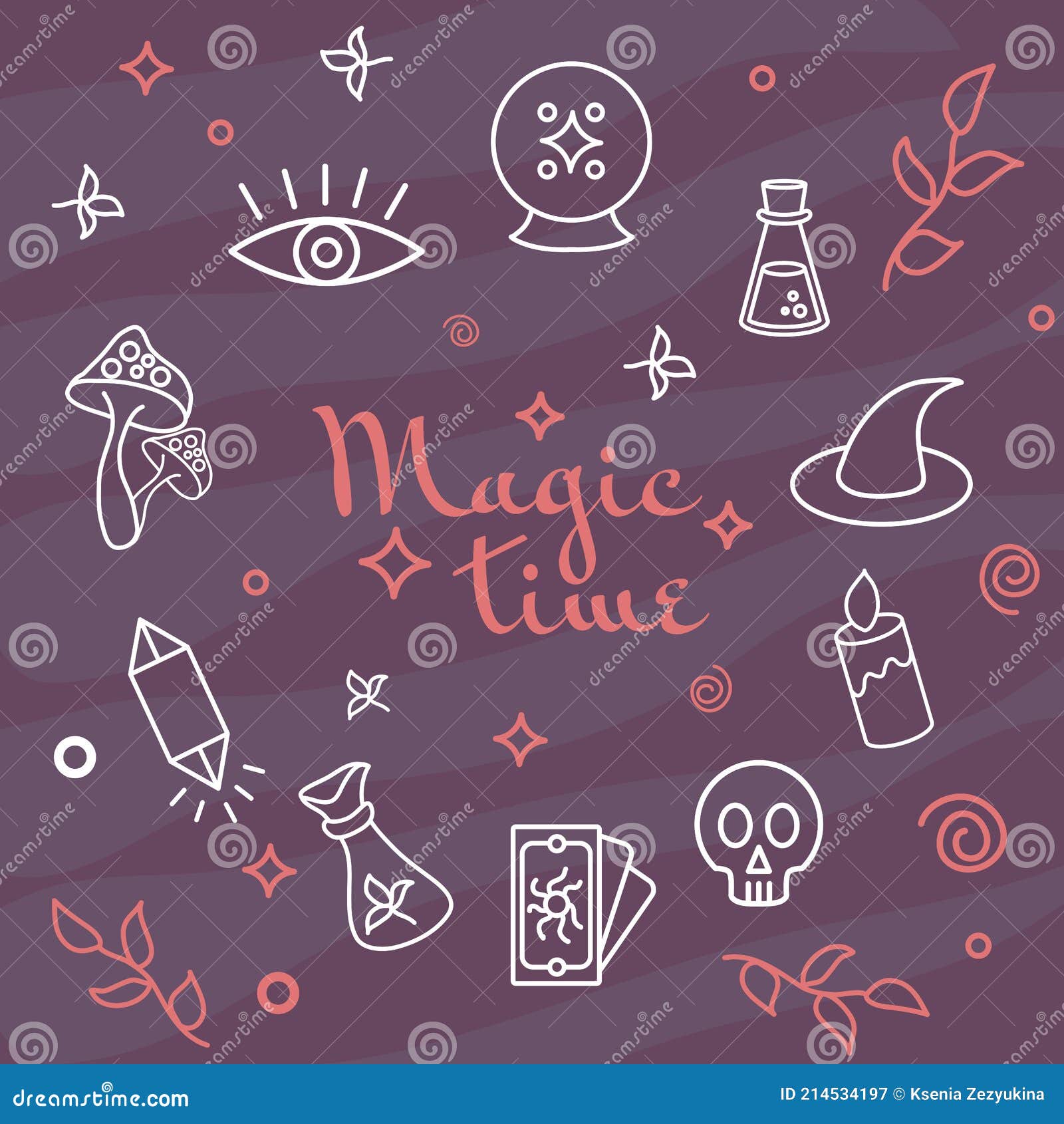 Magical Elements, Idol, Ancient Calendar Cartoon Vector | CartoonDealer ...