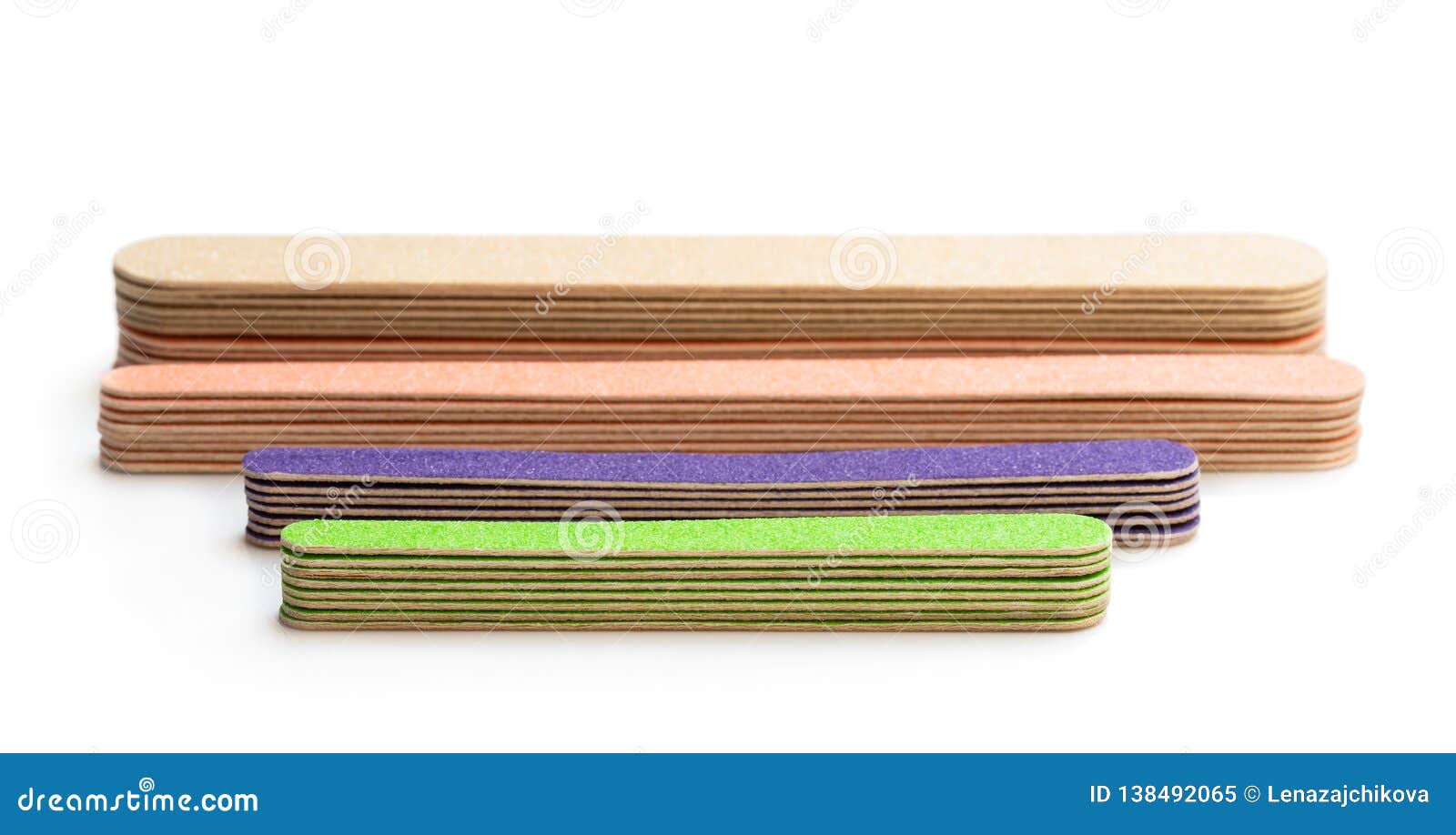 Set of Nail Files Isolated on White Stock Image - Image of files ...