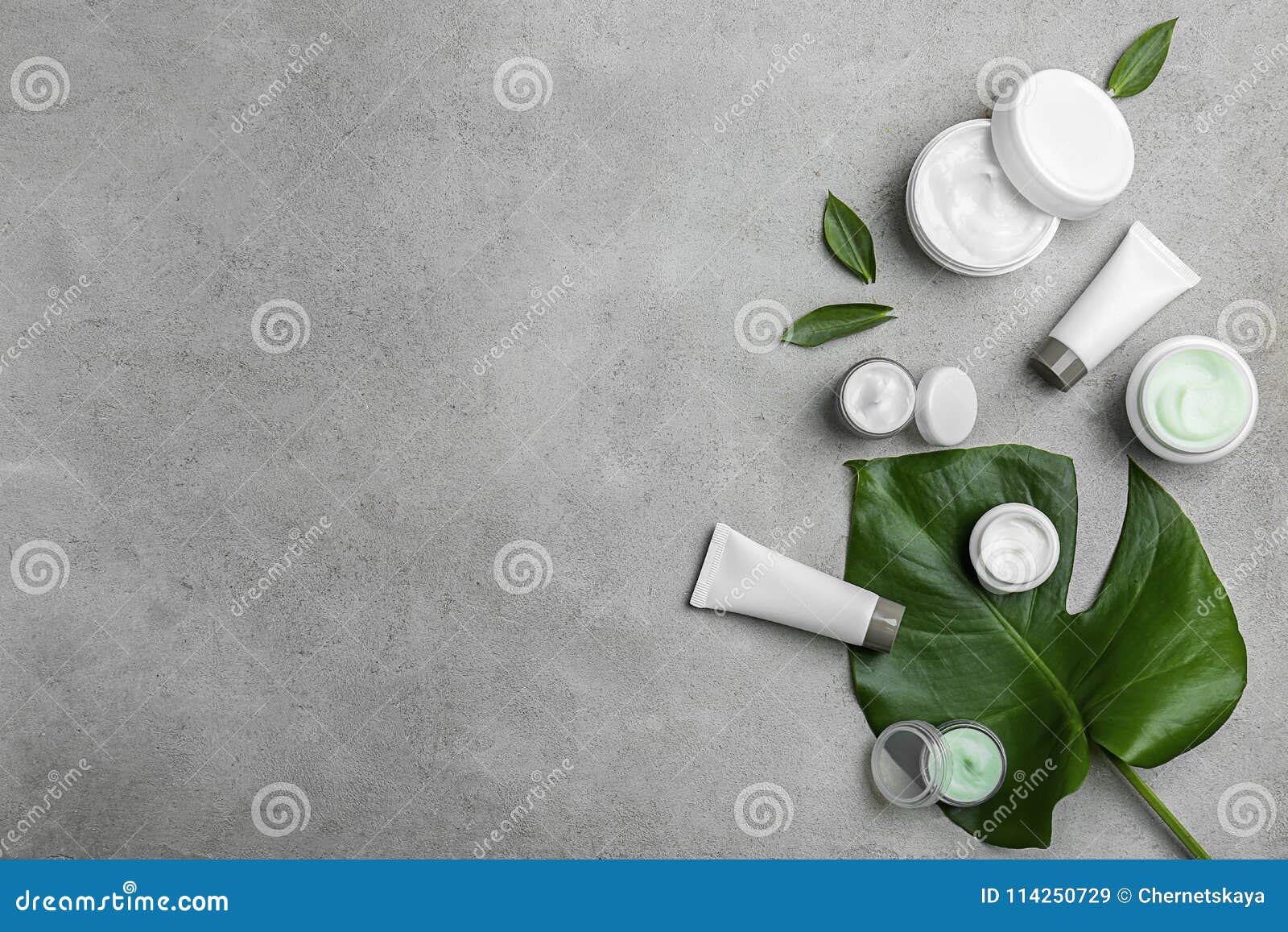 Set of natural cosmetics stock image. Image of green - 114250729