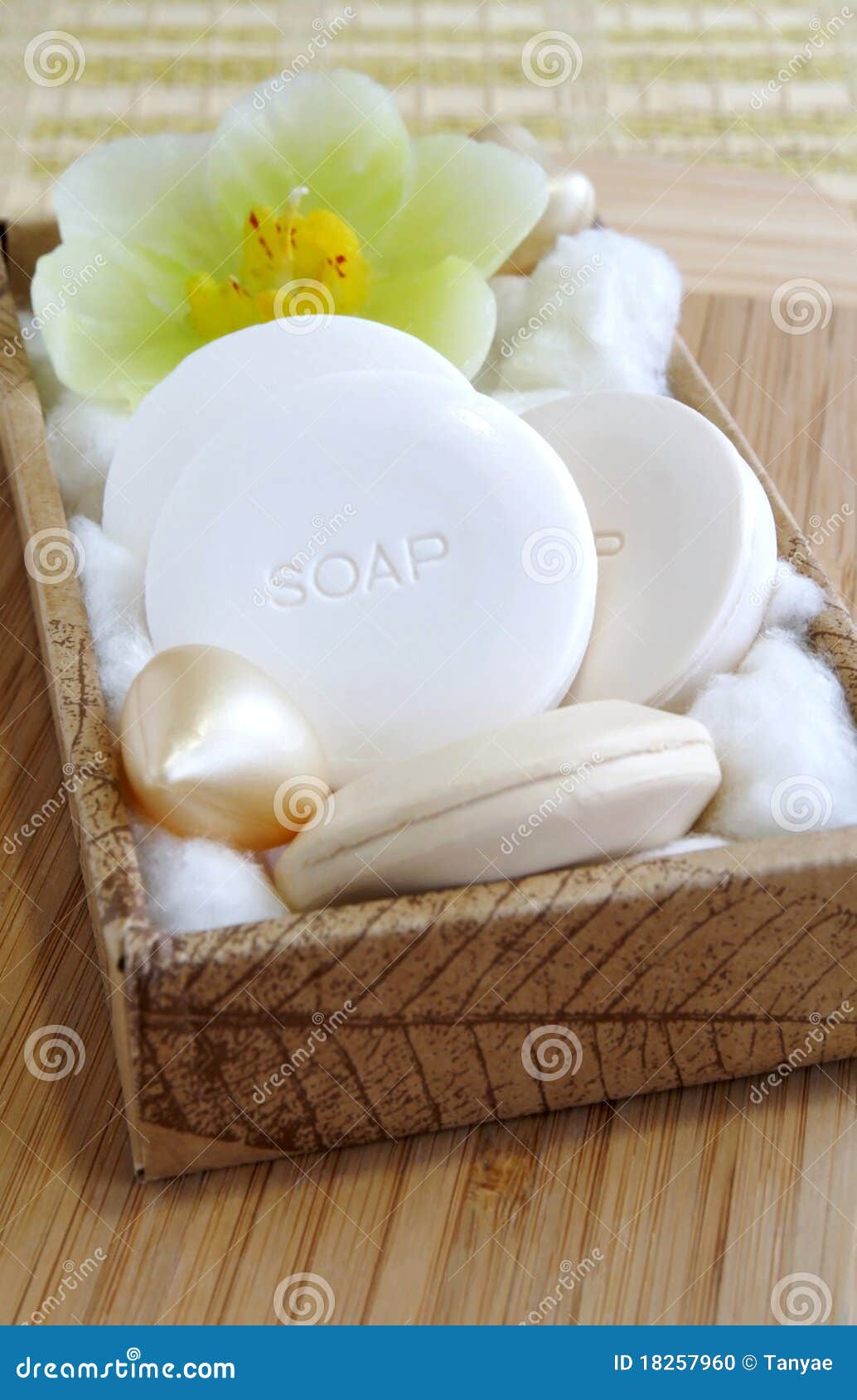 A Set of Natural Organic Soaps for Spa or Bath Stock Photo - Image of ...