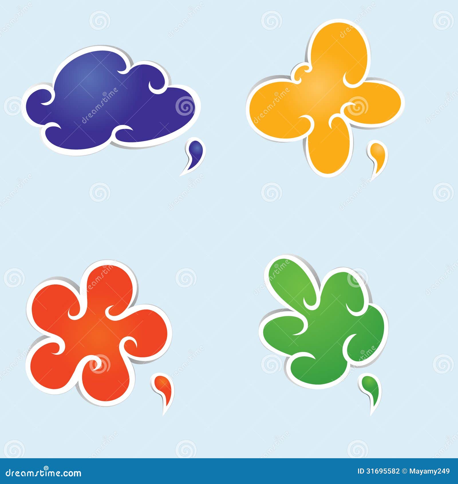 Set of natural signs stock vector. Illustration of environment - 31695582