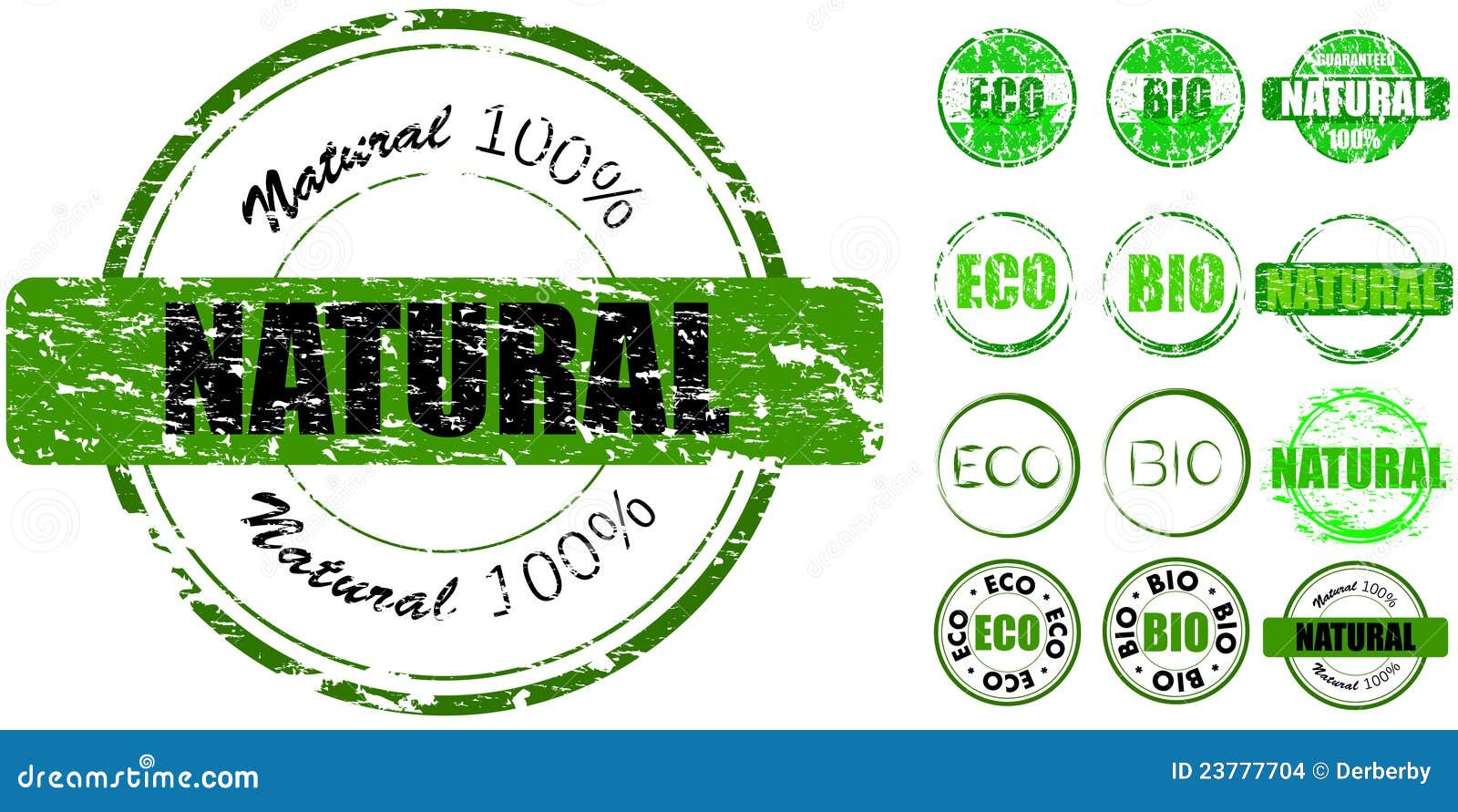 Set of natural stamps stock illustration. Illustration of badge - 23777704