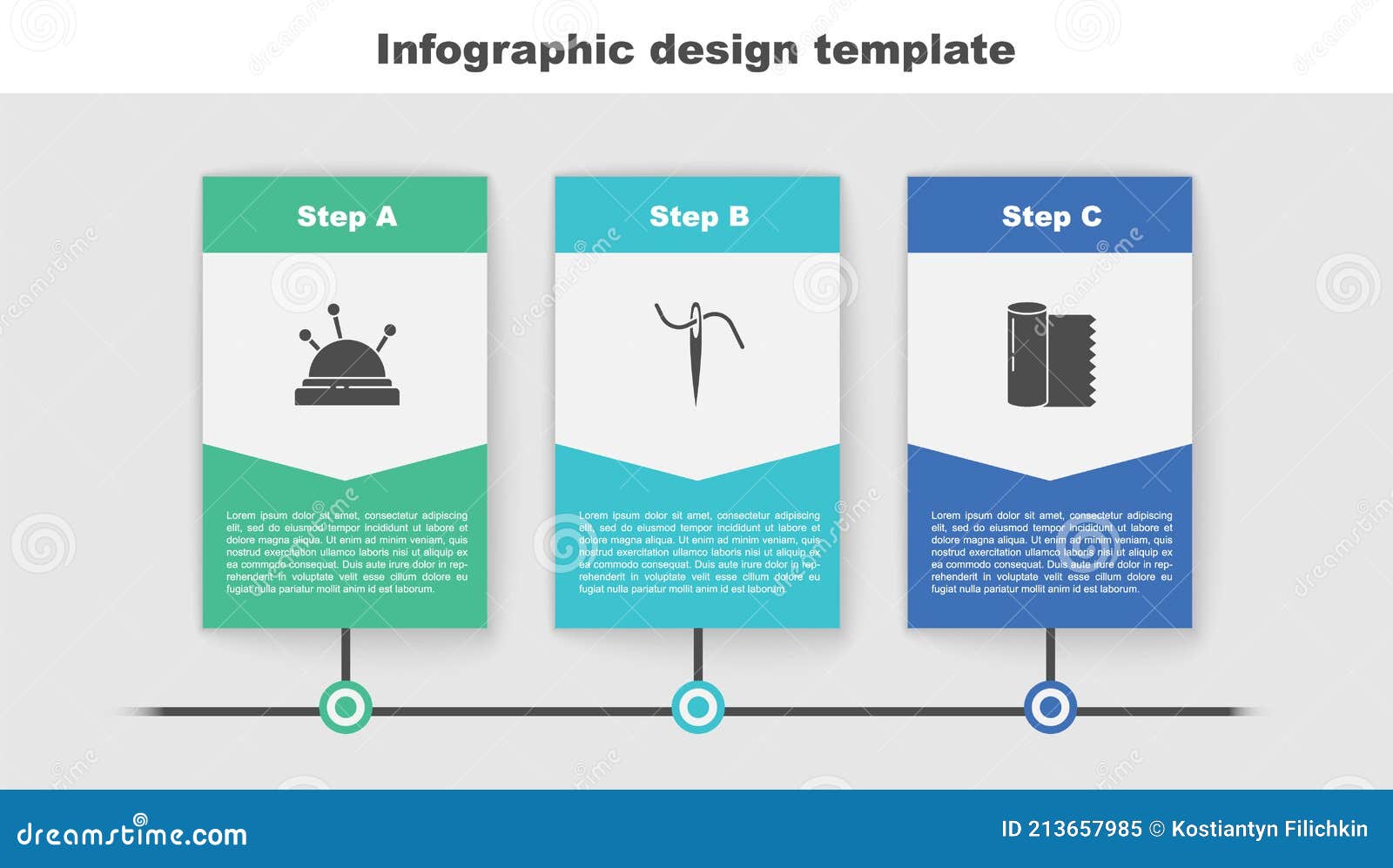 Set Needle Bed and Needles, for Sewing with Thread and Textile Fabric ...