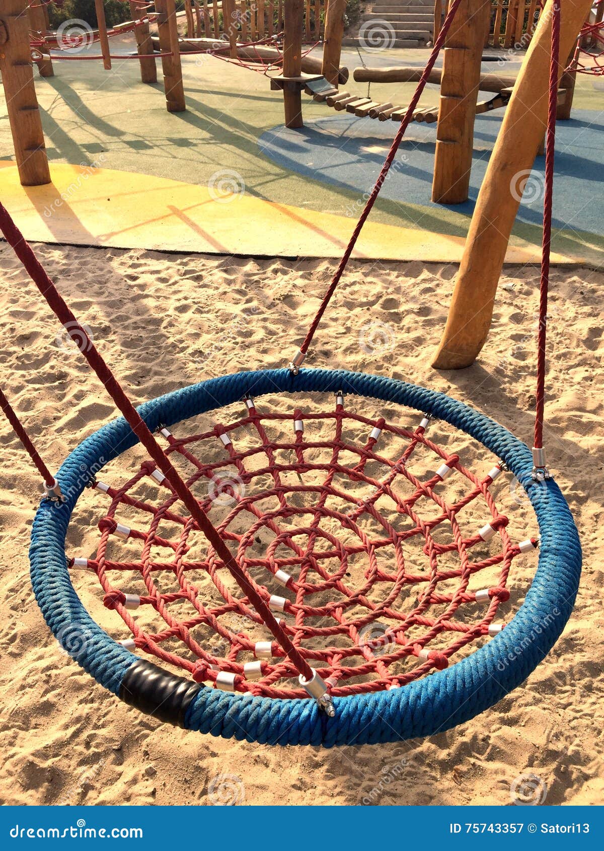 Set of Net Crawl Constructions on Kids Playground Stock Image - Image ...