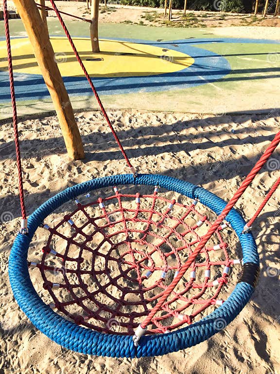 Set of Net Crawl Constructions on Kids Playground Stock Photo - Image ...