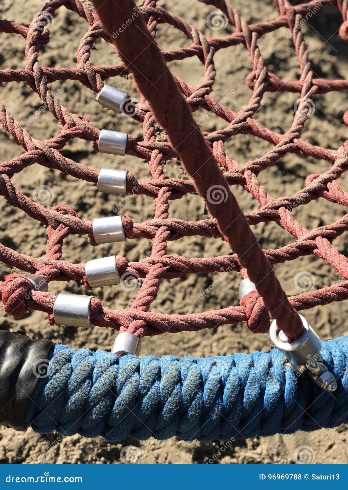 Set of Net Crawl Constructions on Kids Playground Stock Photo - Image ...