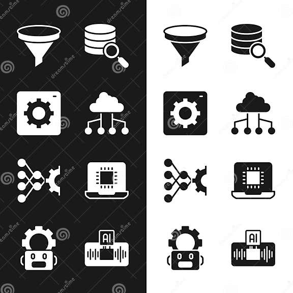 Set Network Cloud Connection Computer Api Interface Funnel Filter Server Neural Network