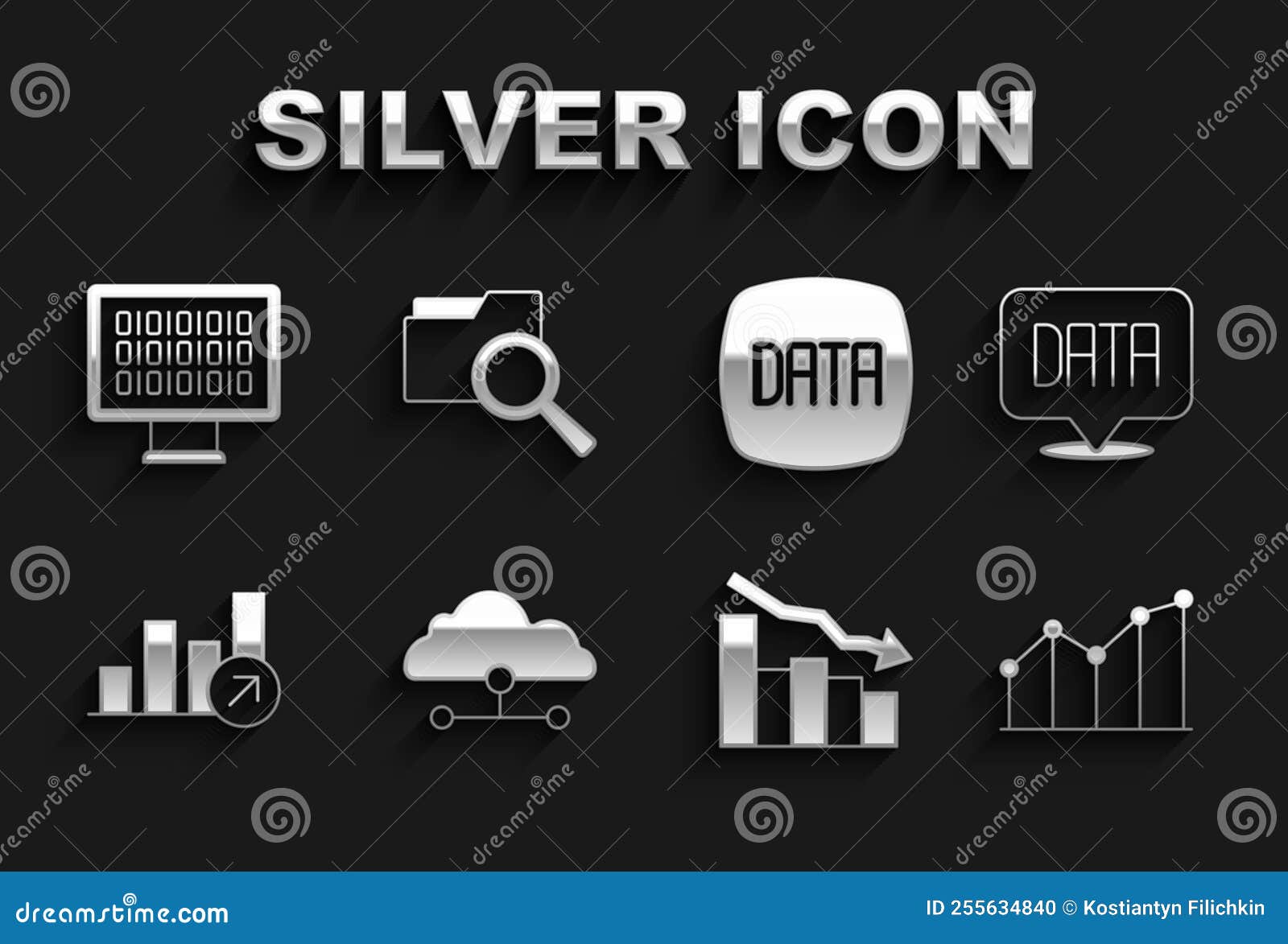 Set Network Cloud Connection, Data Analysis, Pie Chart Infographic ... Set Network Cloud Connection, Data Analysis, Pie Chart Infographic ...
