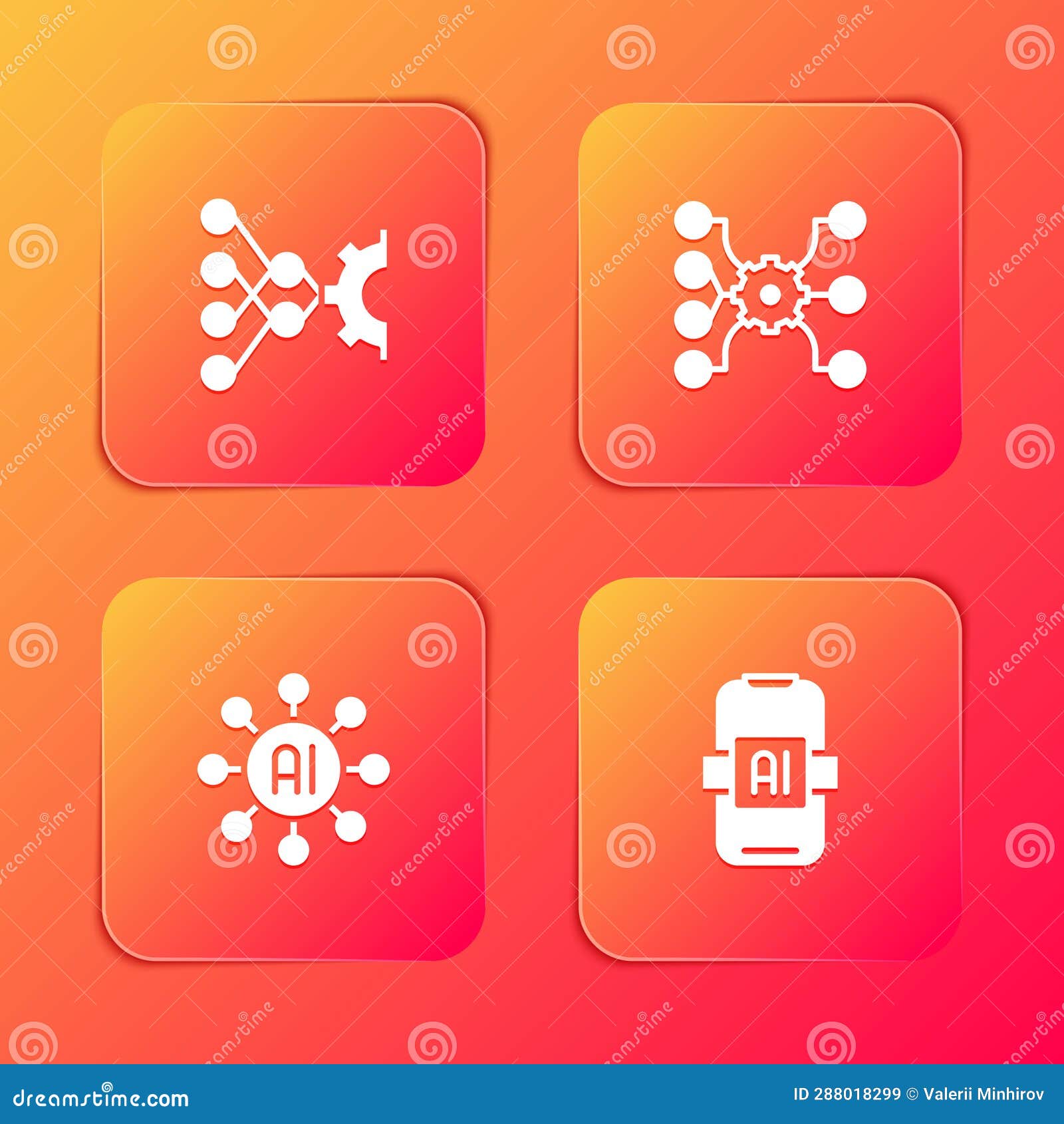 Set Neural Network, and Artificial Intelligence AI Icon. Vector Stock ... Set Neural Network, and Artificial Intelligence AI Icon. Vector Stock ...